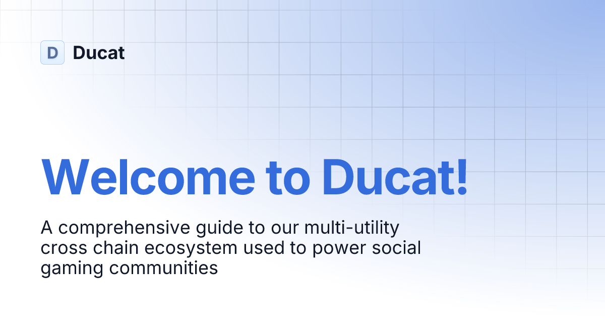 Welcome to Ducat! | Ducat
